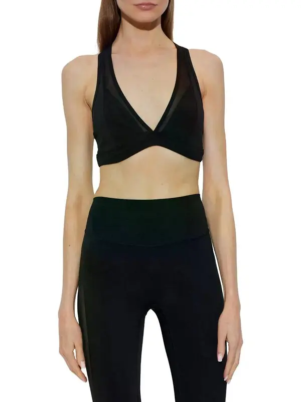 P.E Nation All Out Mesh-panelled Training Bra - Black