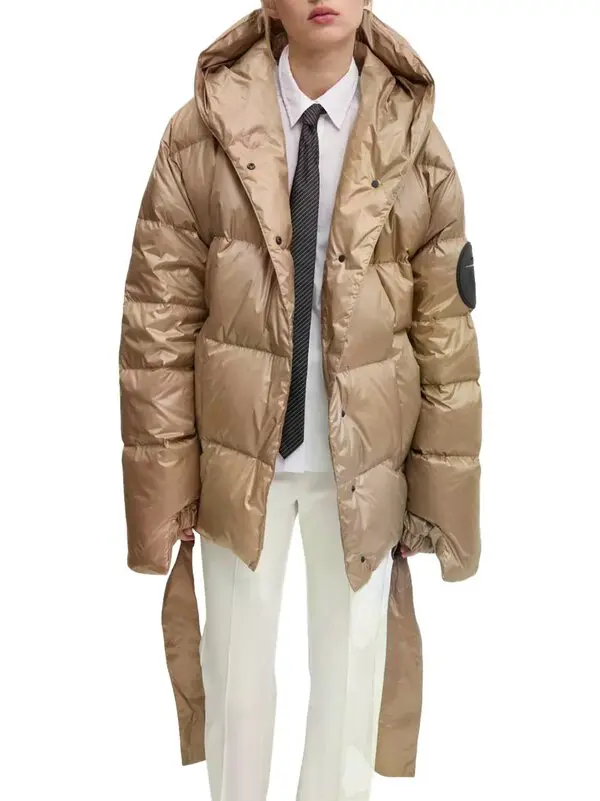 MMC STUDIO Jesso Quilted Hooded Jacket - Neutrals