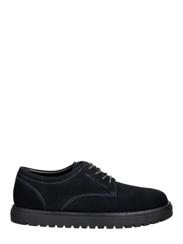 Armani Exchange Lace-up Oxford Shoes - Blue