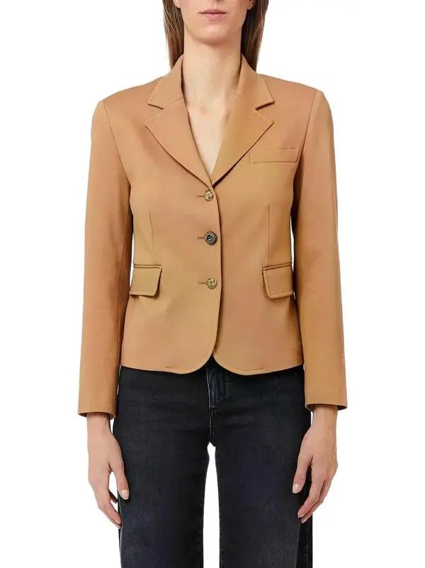 Liu Jo Button-up Notched-lapels Blazer - Brown