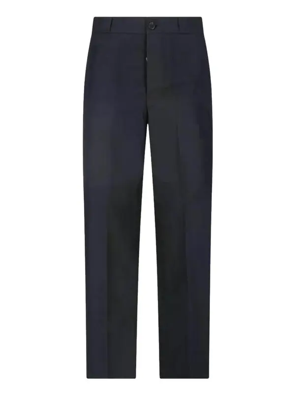 Prada Logo-plaque Trousers - Black