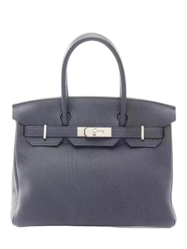 Hermès 2021 Birkin 30 Togo Tote Bag - Blue