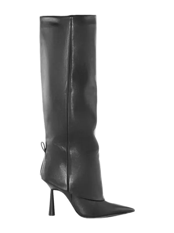 GIABORGHINI Point-toe Knee-high Boots - Black