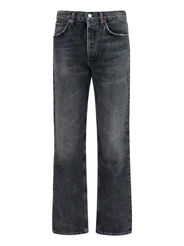 AGOLDE Lana Sequel Straight-leg Jeans - Black