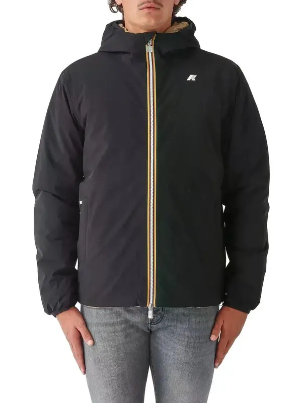 K-WAY Jack Reversible Hooded Jacket - Black