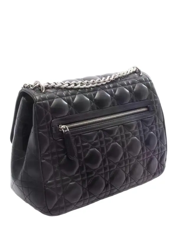Dior 2010s Cannage Shoulder Bag - Black
