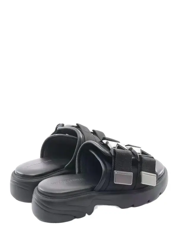 Bottega Veneta 2020s Flash Buckle Sandals - Black
