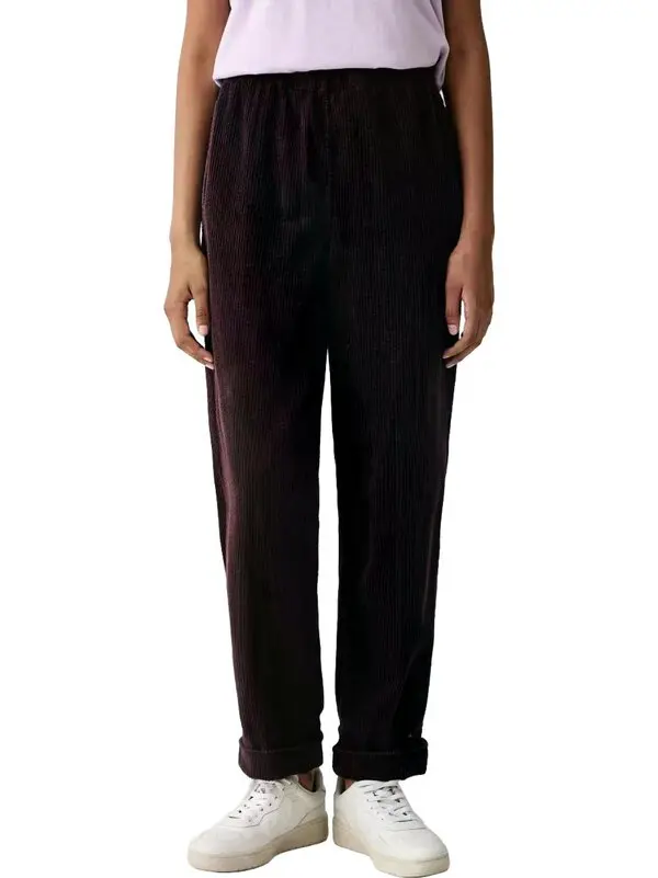 American Vintage The Padow Corduroy Elasticated-waist Trousers - Brown