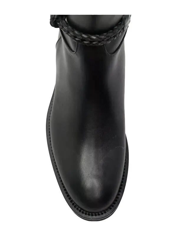Roberto Festa Morgan Braided-strap Boots - Black
