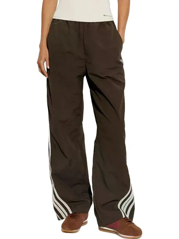P.E Nation Radius Side-stripe Track Pants - Brown