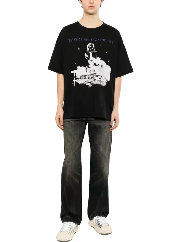 KAMIYA Graphic-print T-shirt - Black
