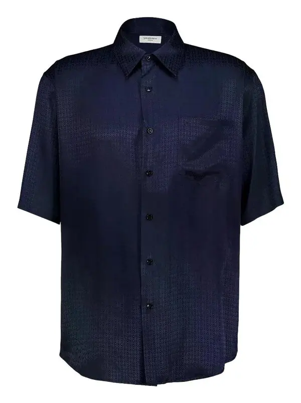 Saint Laurent Silk Shirt - Blue