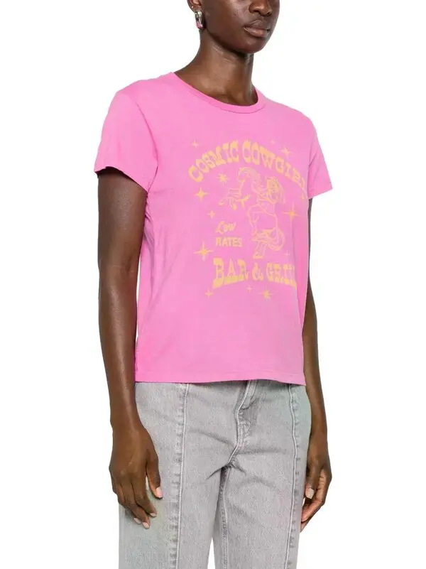 MOTHER Graphic-print T-shirt - Pink