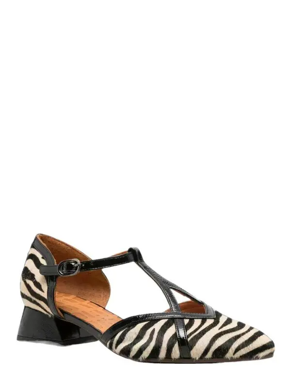 Chie Mihara Hidrow Zebra-print Pumps - Neutrals