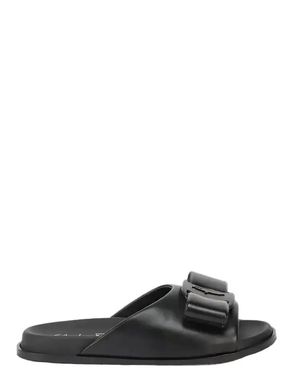 FERRAGAMO Vara Bow Sandals - Black