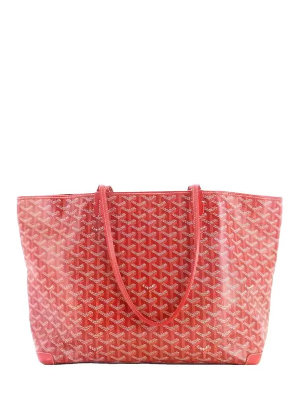 Goyard Artois Tote Coated Canvas Mm Shoulder Bag - Red