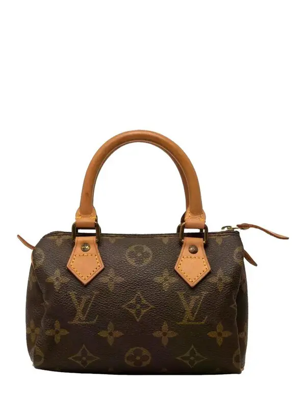 LOUIS VUITTON 1992 Monogram Mini Speedy Hl Satchel - Brown