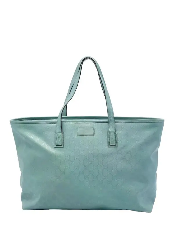 Gucci 2016-2026 Large Gg Imprime Tote Bag - Blue