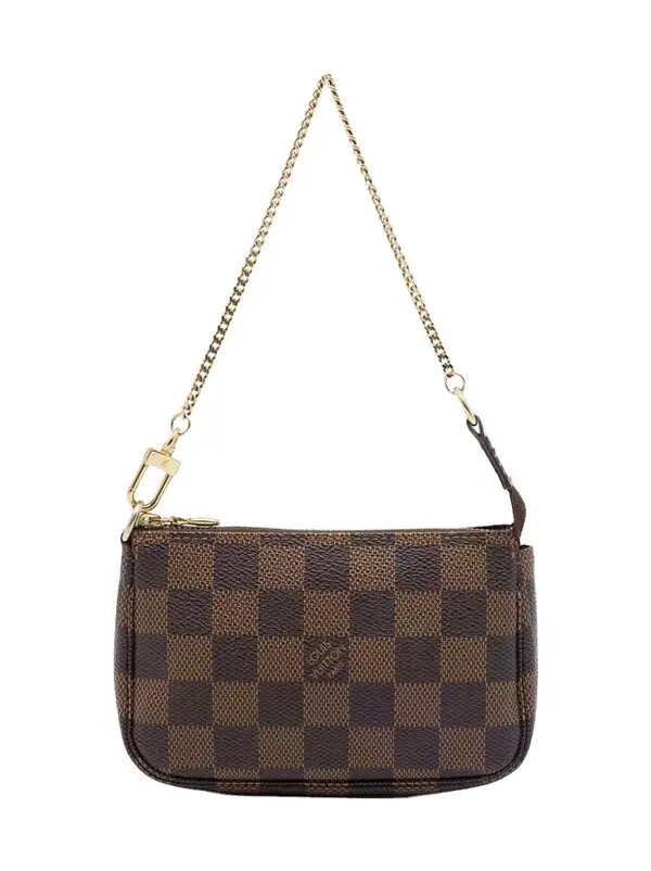 LOUIS VUITTON 2011 Damier Ebene Mini Pochette Accessoires Handbag - Brown