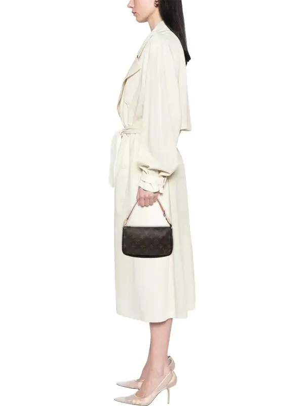 LOUIS VUITTON 2001 Monogram Pochette Accessoires Shoulder Bag - Brown