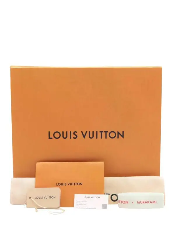 LOUIS VUITTON 2021-2026 Takashi Murakami Monogram Multicolore Chain Pouch Vanity Bag - White