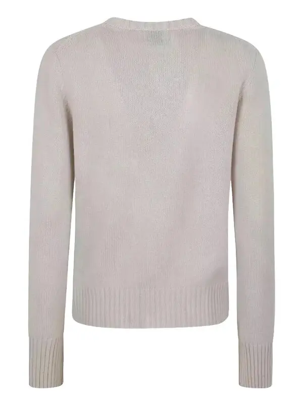 ALLUDE Crew-neck Cashmere Sweater - Neutrals