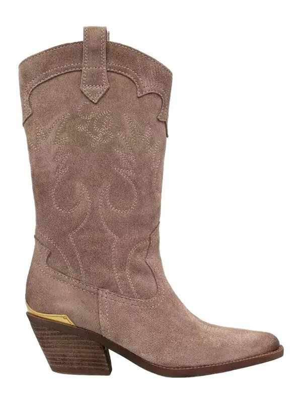 Liu Jo Suede Cowboy Boots - Brown