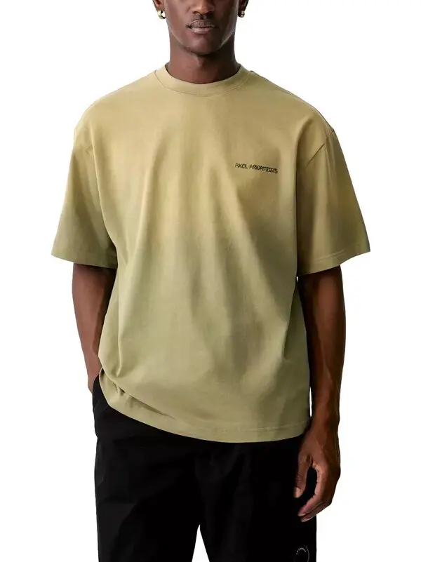 Axel Arigato Gradient Logo-embroidered T-shirt - Green