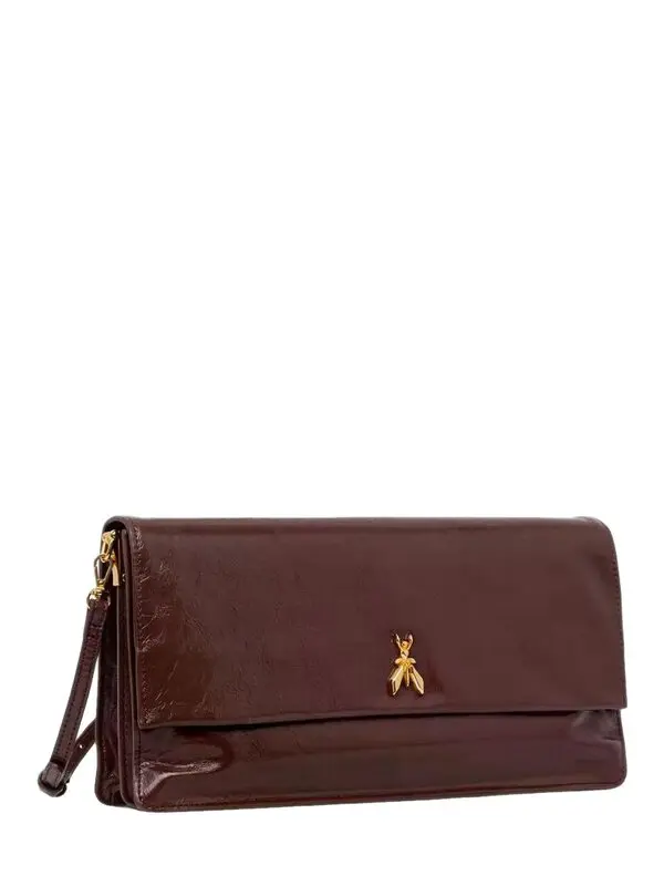 Patrizia Pepe Fly-plaque Shoulder Bag - Brown