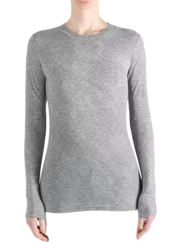 Auralee Long-sleeve Sheer T-shirt - Grey