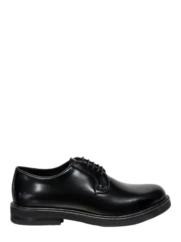 POCHE PARIS Cipele Polished-finish Derby Shoes - Black