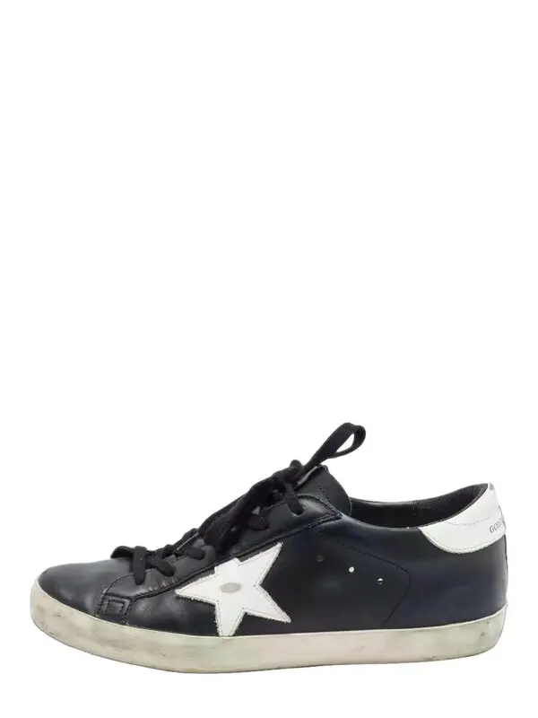 GOLDEN GOOSE Superstar Star-patch Sneakers - Black