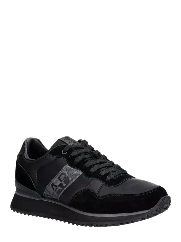 NAPAPIJRI Cosmos Logo-tape Panelled Sneakers - Black