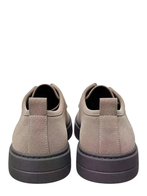 POCHE PARIS Cipele Lace-up Suede Loafers - Neutrals