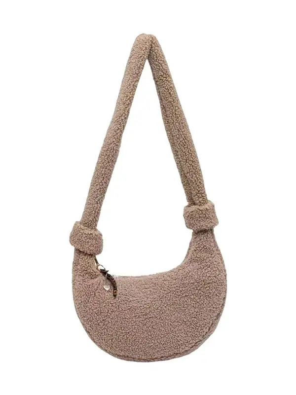 MOS MOSH Mmcia Fleece-texture Shoulder Bag - Neutrals