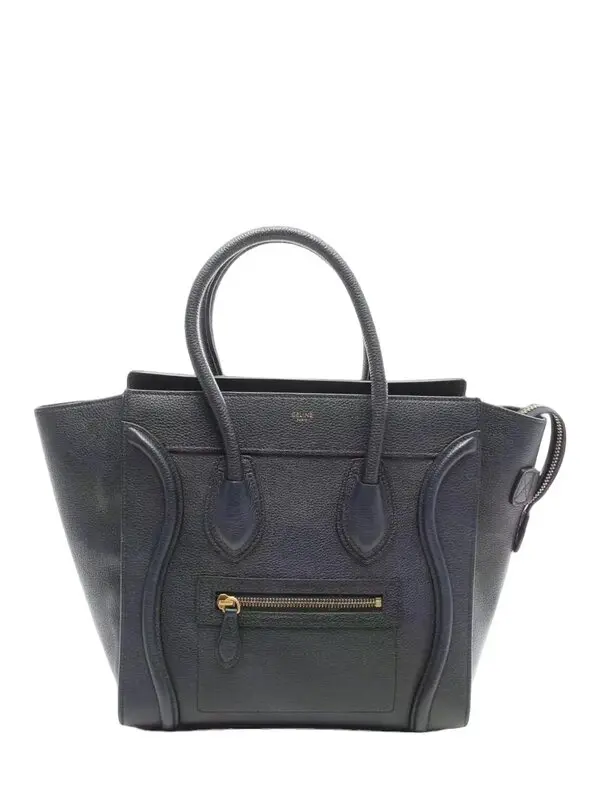 Celine 2000s Micro Luggage Tote Bag - Blue