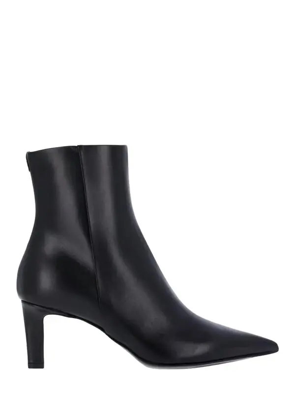 JIMMY CHOO Frankie Leather Ankle Boots - Black