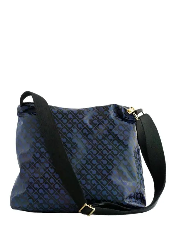 GHERARDINI Monogram-print Shoulder Bag - Blue