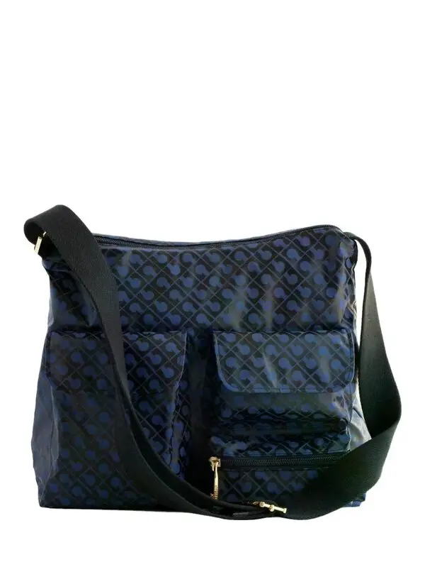 GHERARDINI Monogram-print Shoulder Bag - Blue