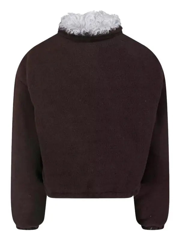 Miu Miu Fleece Down Jacket - Brown