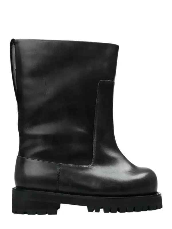 PROTOCOL INDEX Distressed-effect Shaft Boots - Black