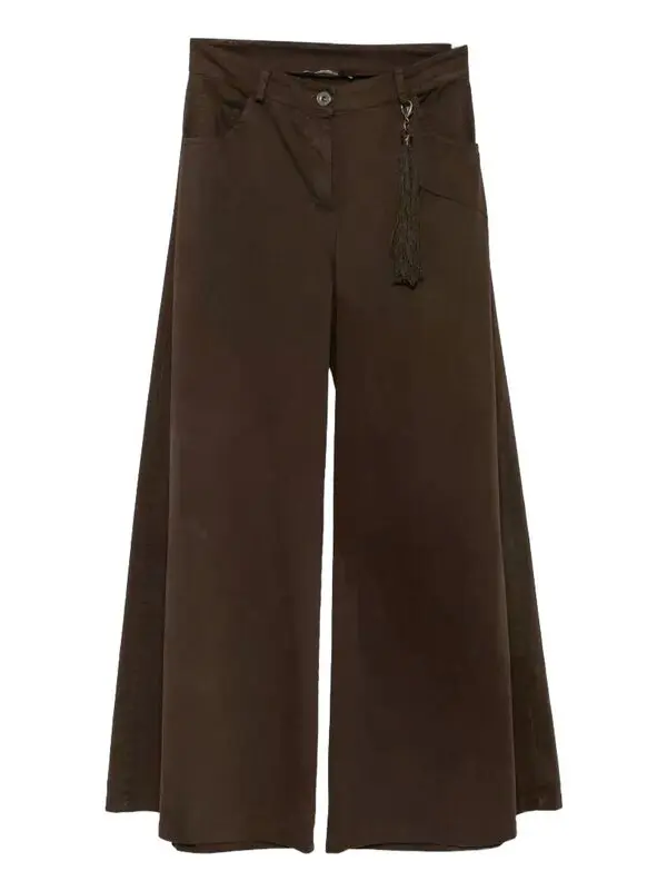 PHILIA LOFT Tassel-detail Palazzo Pants - Brown