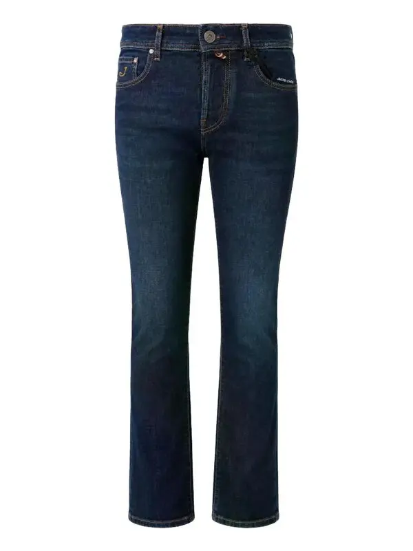 Jacob Cohen Logo-patch Slim-fit Jeans - Blue