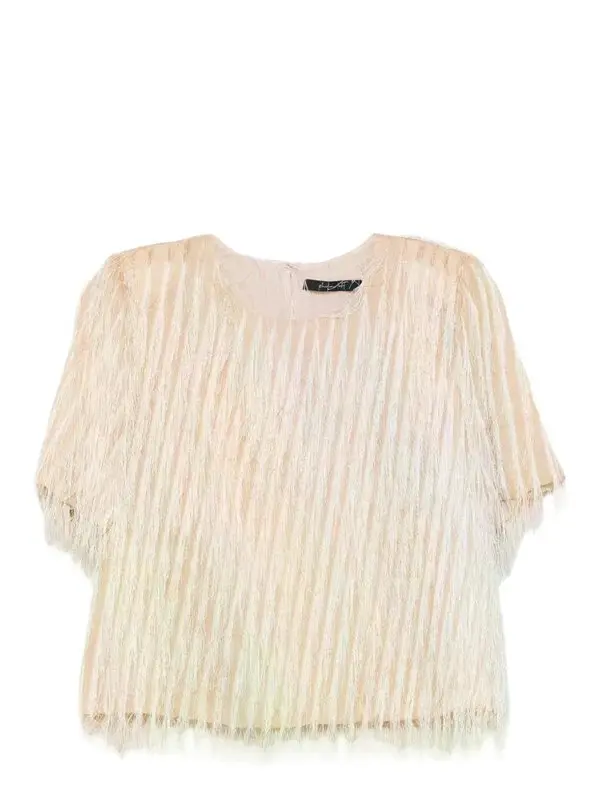 PHILIA LOFT Fringe-detail Blouse - Neutrals
