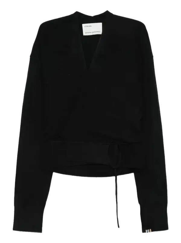 Extreme Cashmere Ella Wrap Cardigan - Black