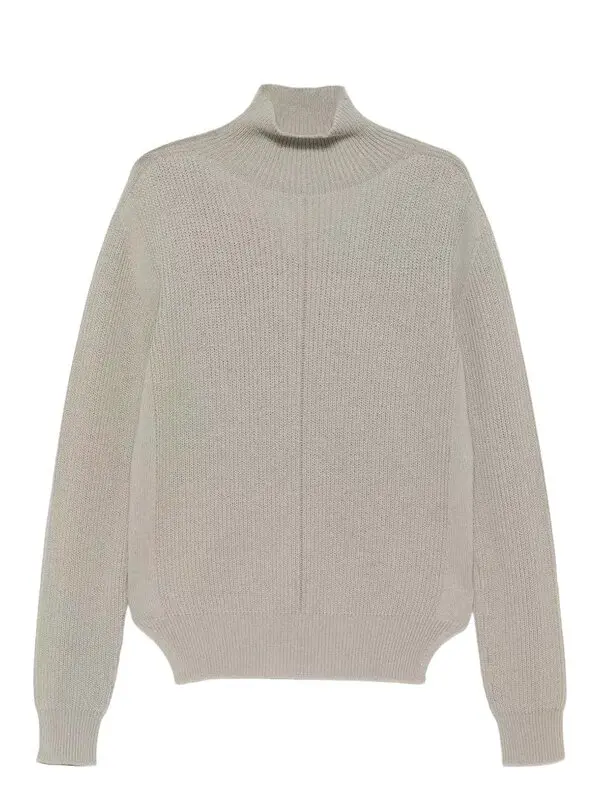 Rick Owens Ribbed High-neck Sweater - Neutrals