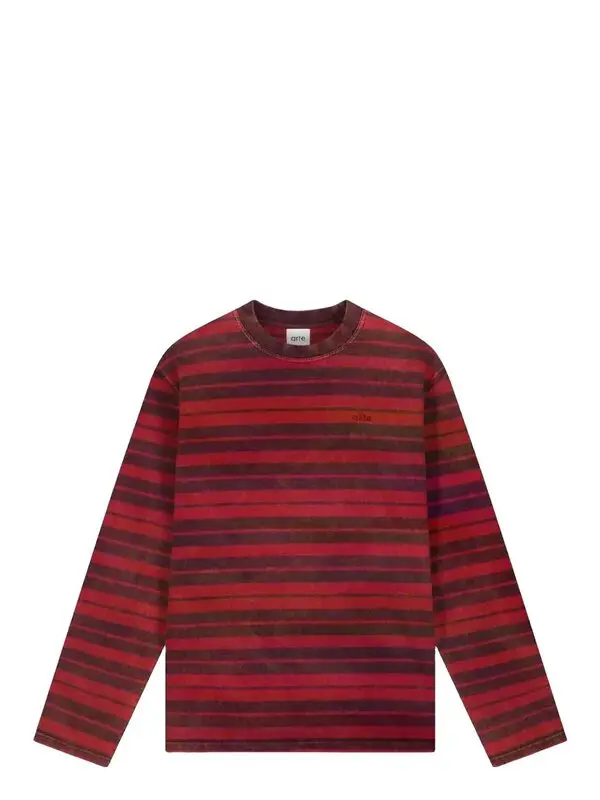 ARTE ANTWERP Striped Long-sleeve T-shirt - Red