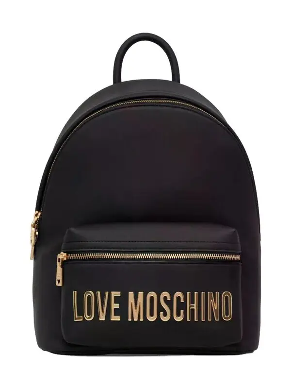 Moschino Logo-lettering Backpack - Black