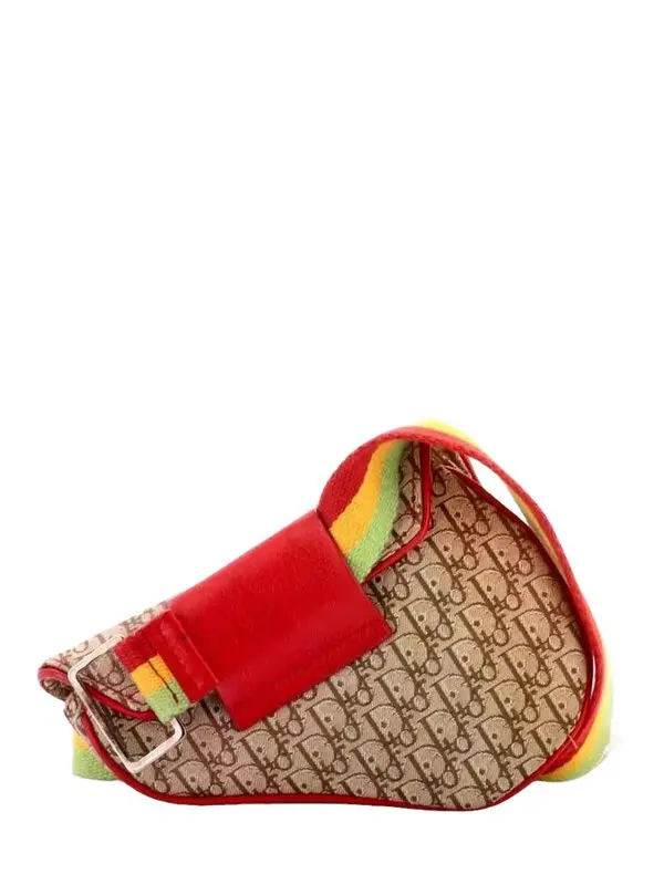 Dior Vintage Rasta Saddle Waist Bag Diorissimo Canvas Belt Bag - Brown