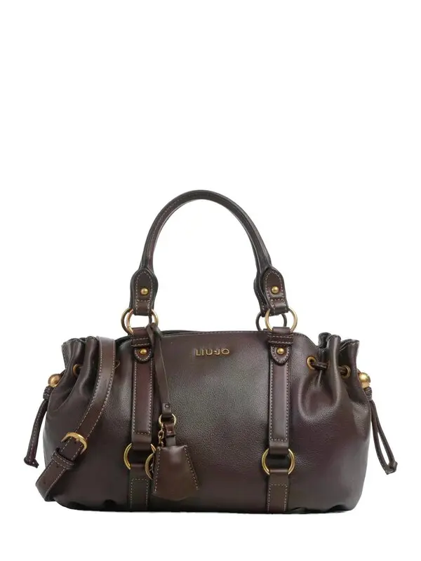 Liu Jo Logo-plaque Drawstring Tote Bag - Brown